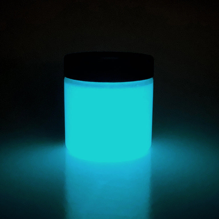 Phosphorescent Glow in the Dark Paint - Aqua | GLO Effex